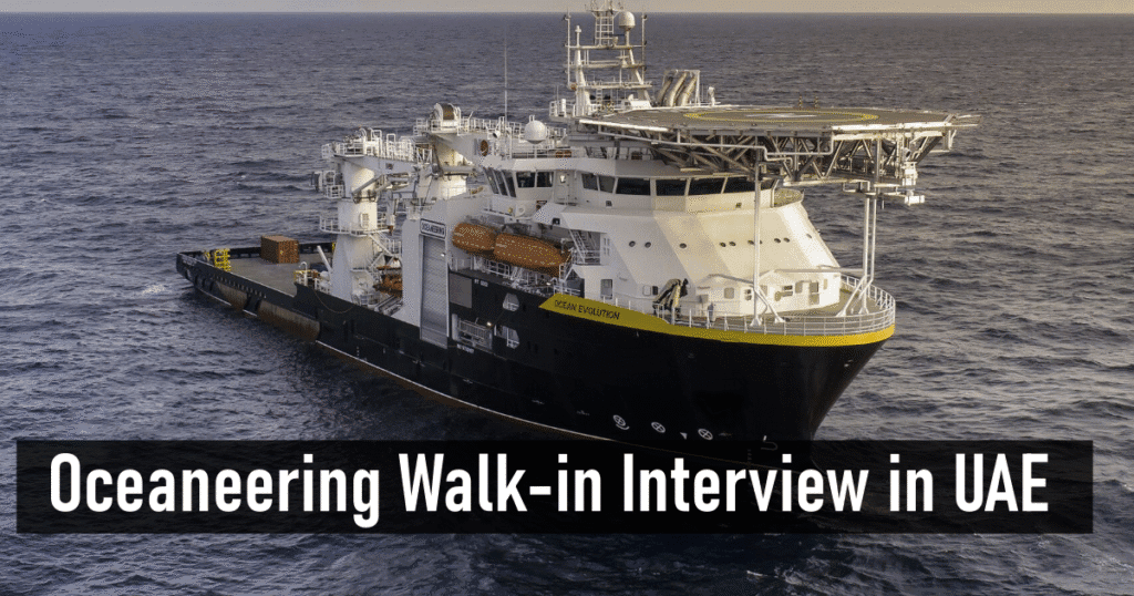 Oceaneering walk-in Interview and Jobs in UAE - walkininterview.ae